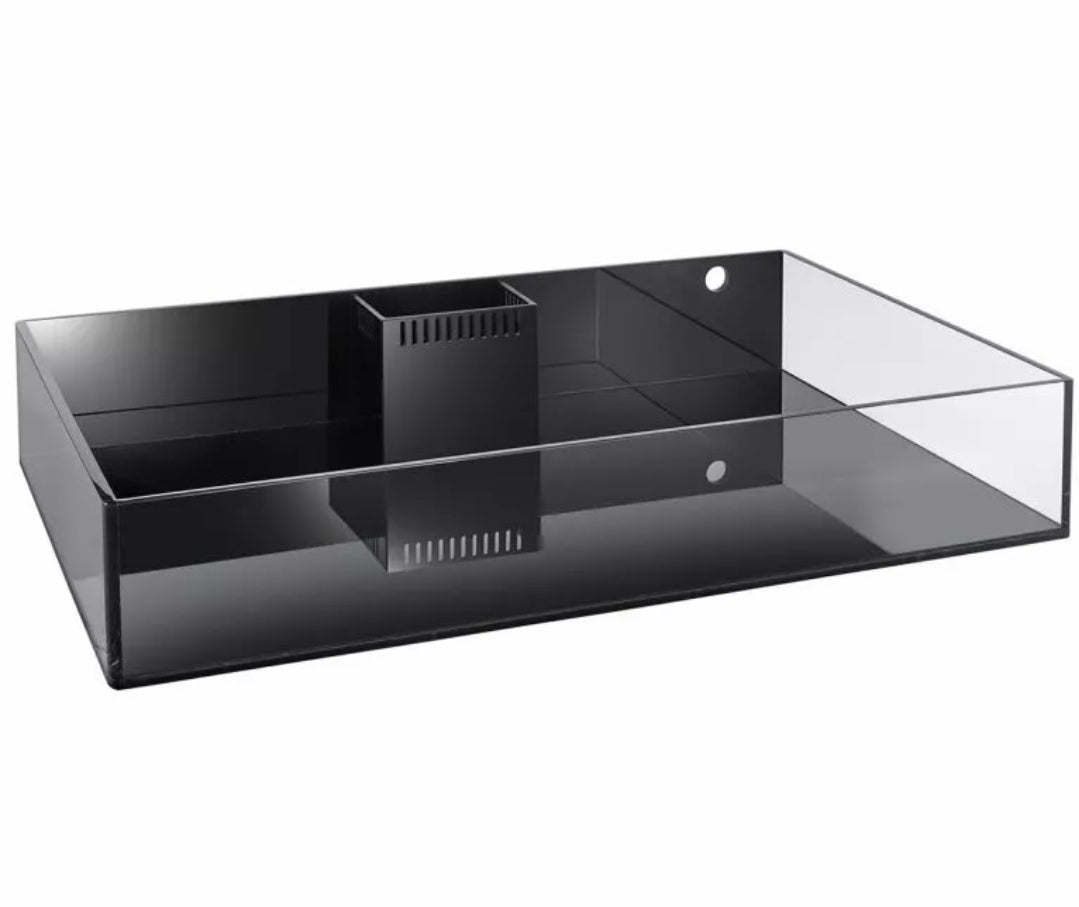 Ref#406 - 40x20x6 - Rimless 1/2" thick Reef ready Frag tank with black ...