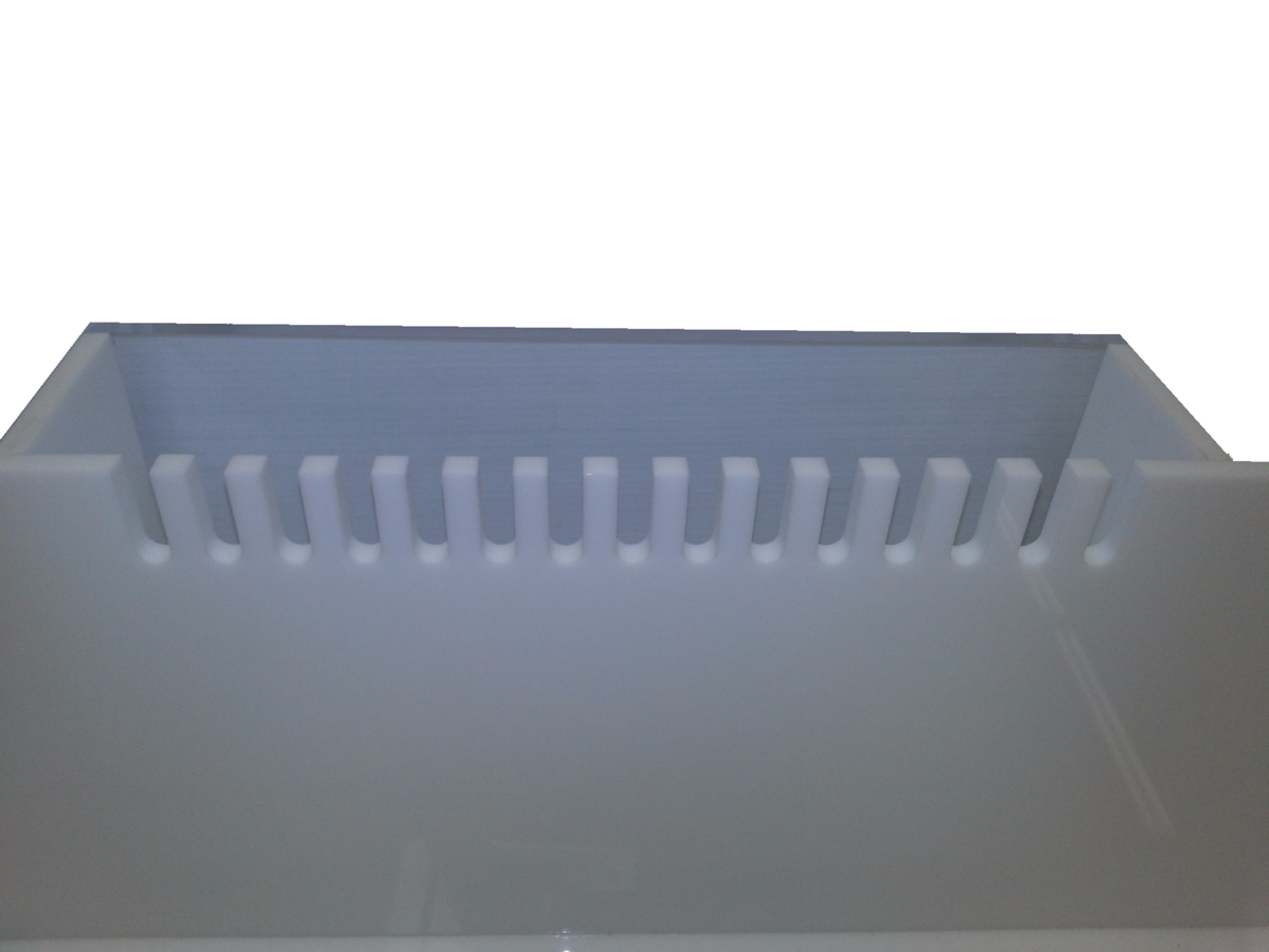 REF#: FT135 - White Rimless Frag Tank w/ External Overflow (4 Sizes Av ...